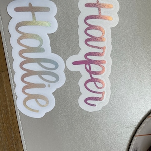 Olivia Font // Custom Vinyl Name Decal // Vinyl Stickers // - Etsy