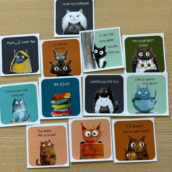 Printable Mini Encouragement Cards, 30 Positive Affirmation Cards ...