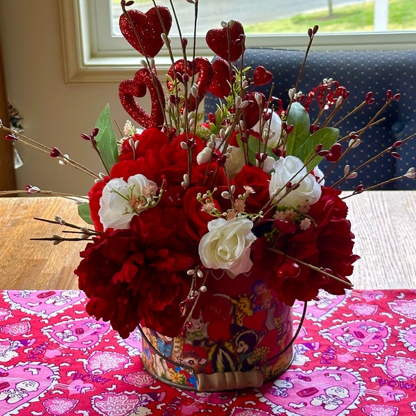 Christmas Snowman Bucket Vintage Style Set of 2 Metal Pail Favor Cookie ...