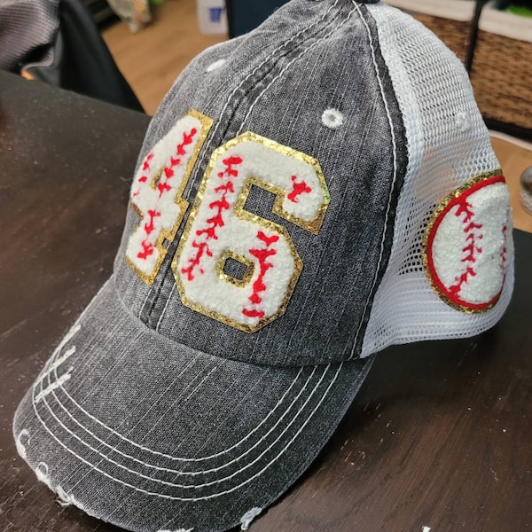 Custom Baseball Number Hats - Etsy
