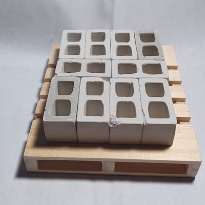 Miniature Cinder Block Mold, 1:12 Scale, Silicone Rubber. A Perfect ...