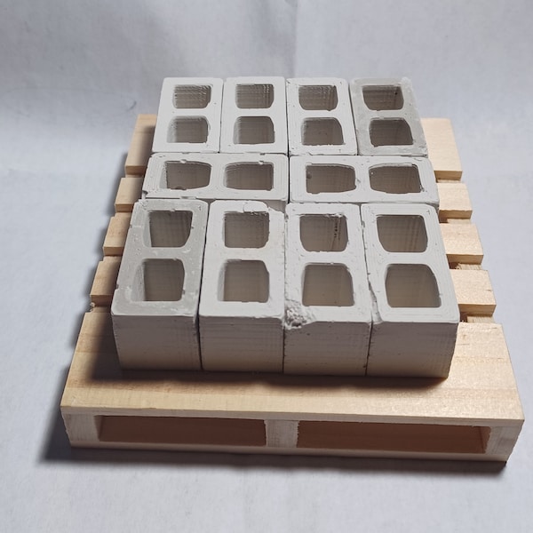 Miniature Cinder Block Mold, 1:12 Scale, Silicone Rubber. A Perfect ...