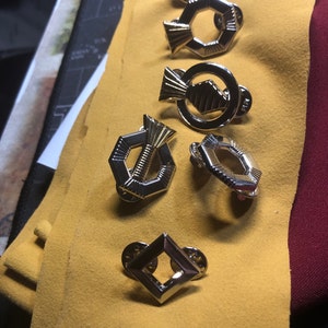 Movie Era Commander Rank Pins set of 2 - Etsy