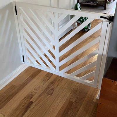 Modern Style Pet or Baby Gate Made to Fit Pet Security Gate Wooden ...