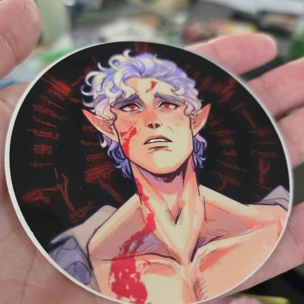 Baldur's Gate 3 Astarion Vinyl Sticker - Etsy