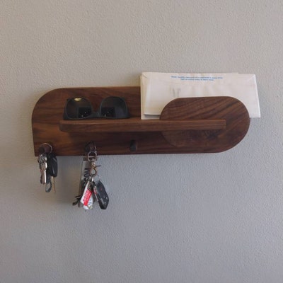 Entryway Organization, Key Holder, Wall Mount Coat Rack With Shelf ...