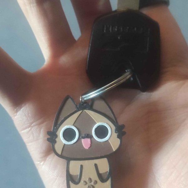 Phone Charm Felyne Monster Hunter, Palico Keychain, MH Wilds Game, 3d ...