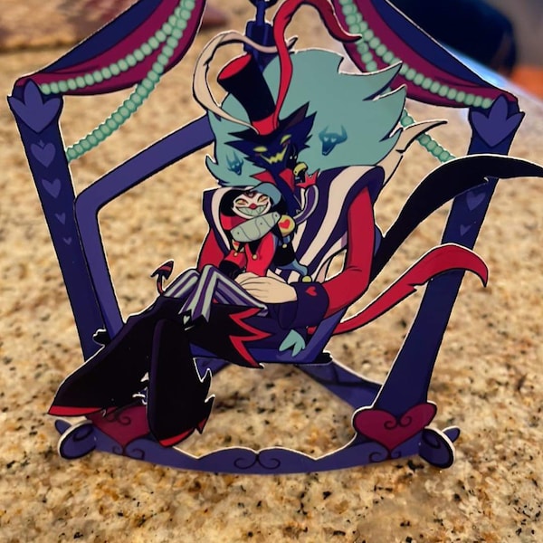Asmodeus & Fizzarolli - Helluva Boss Paper Craft Standee - Etsy