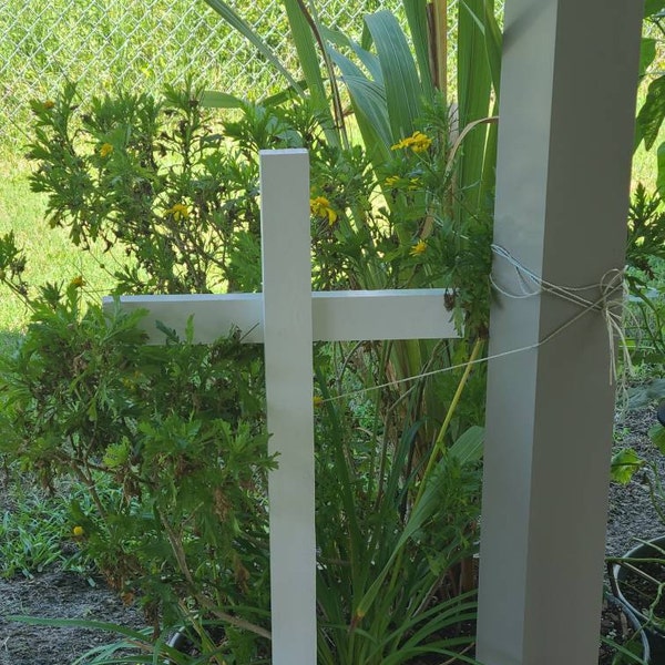 Cemetery Cross - Cemetary Cross - Flowers for Grave - Gravesite Decor ...