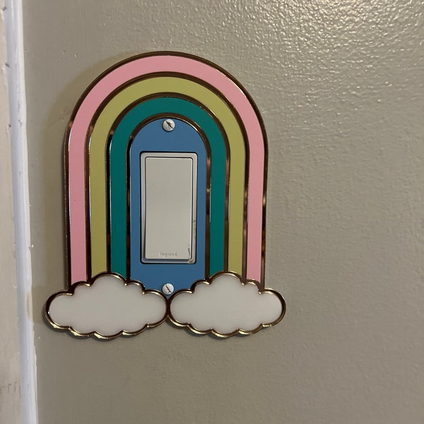 Rainbow Light Switch Plate Cover / Rainbow Decor / Rainbow Wall / Home ...