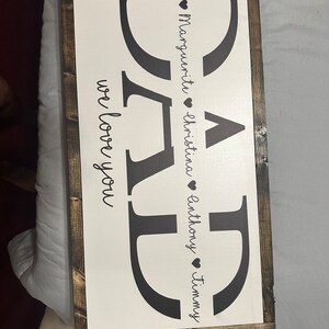 Personalized Fathers Day Gift, Dad Sign With Kids Names, Personalized ...