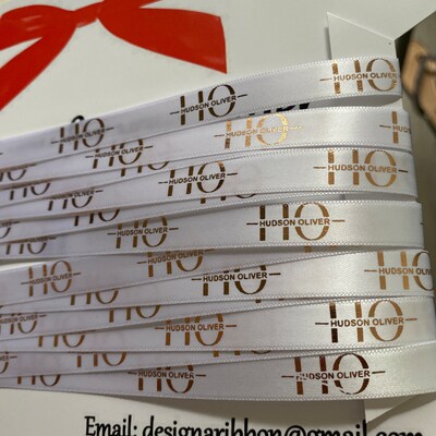 Personalised Ribbon, Customised Ribbon, 10mm Satin Ribbon, Printed ...