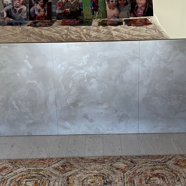 Copper Panled Headboard, Queen Size Headboard, Modern Headboard, Aged ...