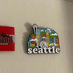 Seattle Enamel Lapel Pin - Etsy