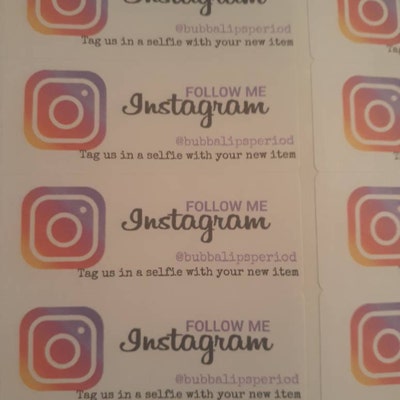 Instagram Personalized Stickers Insta Stickers Personalized Shipping ...