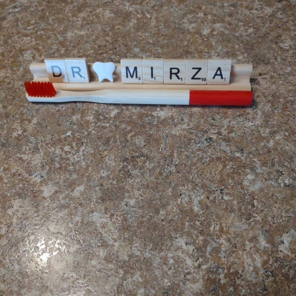 Personalized Dentist Scrabble Tile Name Plates | Dentist Gift | Custom ...