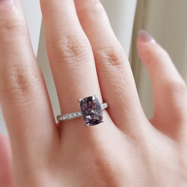 Elegant Pigeon Blood Ruby Ring | 18K Yellow Gold Cluster Diamonds Ring ...