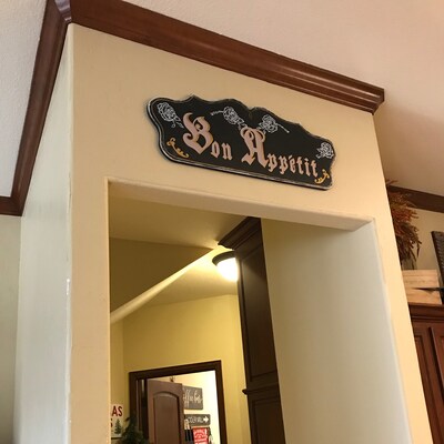 PATISSERIE FRENCH WOOD Kitchen Sign Confiseries Pastry Sign Chefs Sign ...