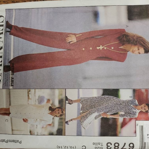 Uncut Nightgown, Top and Pants Pattern-butterick #5688 - Etsy