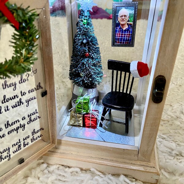 LED LIT Christmas in Heaven Empty Chair Memorial Lantern, Best of 2022 ...