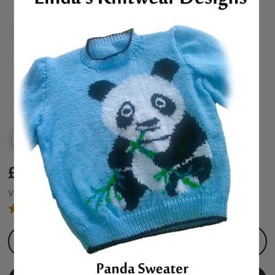 Border Collie Dog Motif Sweater Knitting Pattern PDF Download Children ...