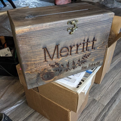 Rustic Wedding Card Box Personalized Card Box Barn Wedding Decor - Etsy