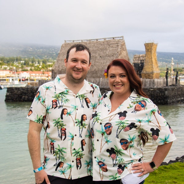 Custom Face Hawaiian Shirt: Personalized Photo Vacation Gift - Etsy