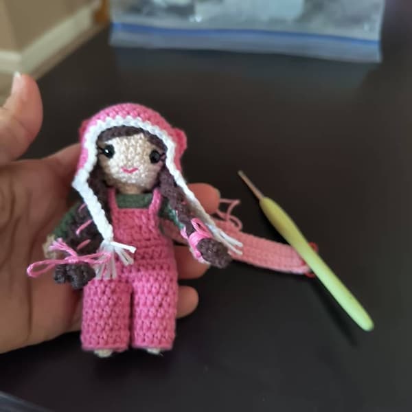 PATTERN: Micro Mini Doll, Amigurumi Pattern, Miniature Doll, One Inch ...