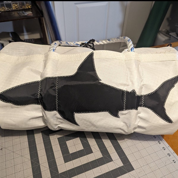 Sailboat Halyard / Sheet Bag V2.0 - Sunbrella Cadet Grey - Etsy