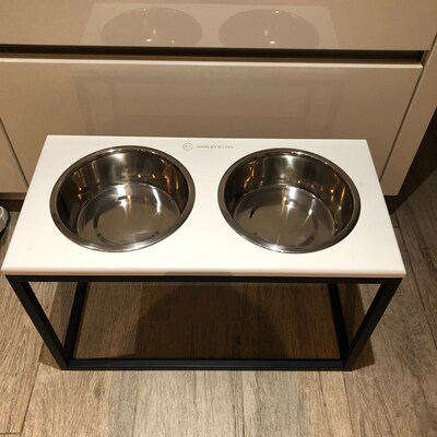 Elevated Dog Feeding Table for Large Size Dog / Raised Feeder for Big ...