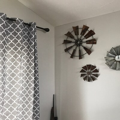 12 Rustic Windmill Wall Decor-rustic Farmhouse Windmill-solid Steel ...