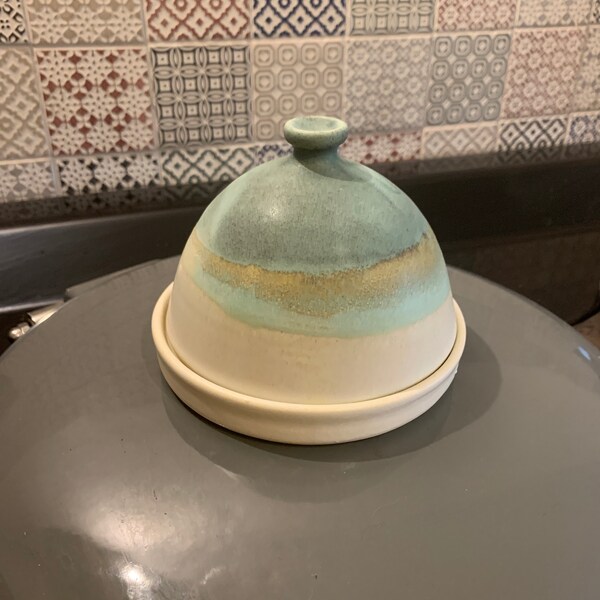 Handmade Ceramic Butter Dish With Lid: Rustic Pottery Butter Keeper ...