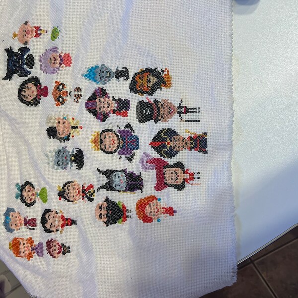 Mini Villains Cross Stitch Pattern, Villains Mini Pixel Cartoon Hero ...
