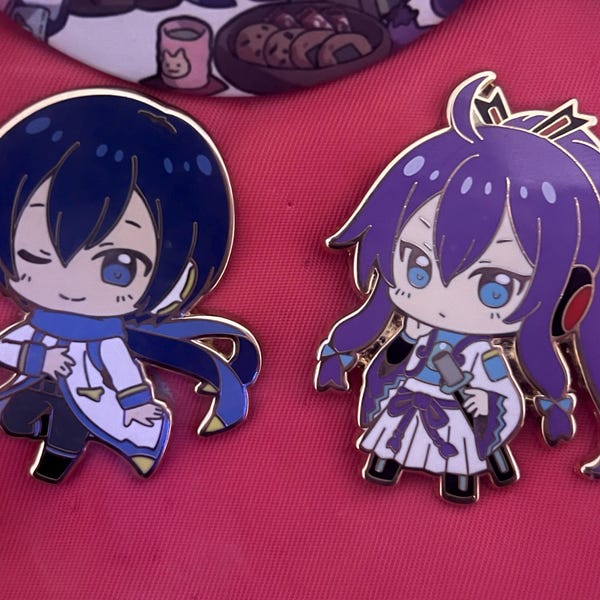 Virtual Vocalist Kaito Hard Enamel Pin, Christmas Gift - Etsy