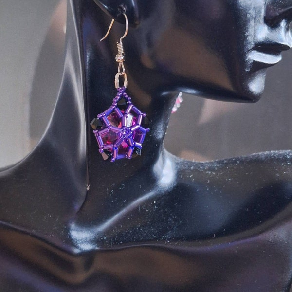 Practically Free Cog Earring Tutorial - Pattern Using Miyuki Seed Beads ...