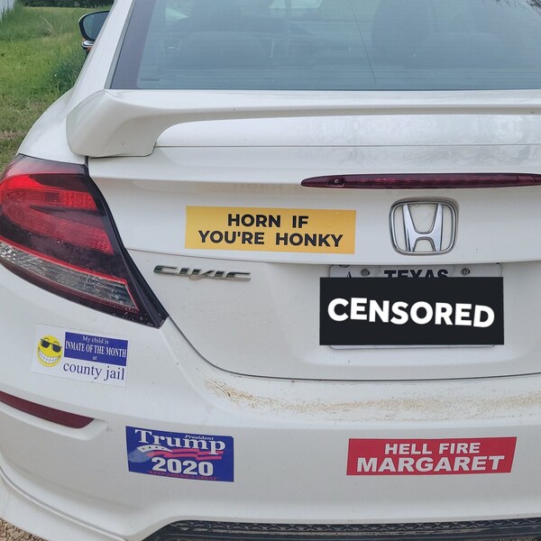 Horn If You're Honky! Funny Meme Car Bumper Stickers Vehicle Vinyl ...