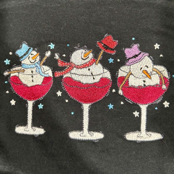 Funny Snowmen Embroidery Design, Christmas Embroidery File, 3 Sizes - Etsy