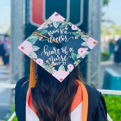 Graduation Cap Grad Cap Grad Cap Decal Handwritten - Etsy