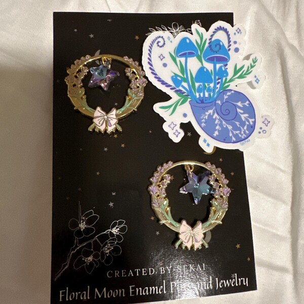 Summer Eclipse Anodized Sun and Moon Enamel Pin - Etsy