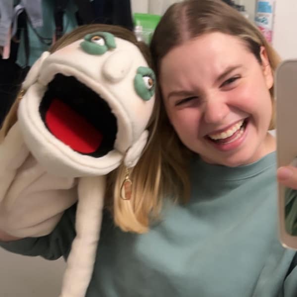 Handmade Ventriloquist Dummy Furry Rabbit Monster Professional Hand ...