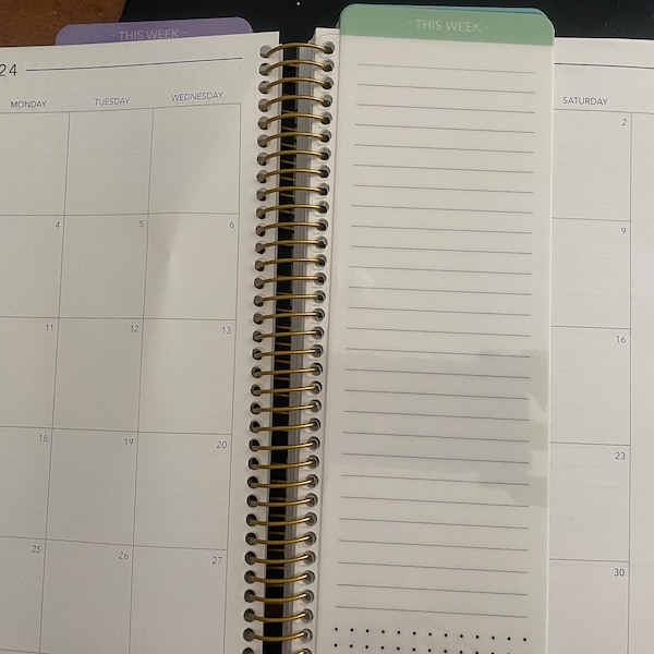 PAGEMARKER for Planner Bookmark Clip-in Page Marker | Laminated Wet ...