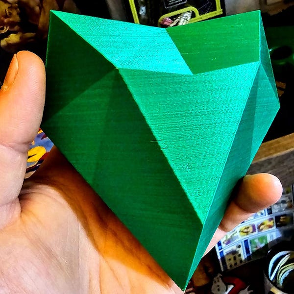 3D Printed Polyhedron (cuboctahedron) Home Office Decoration Toy Gift ...