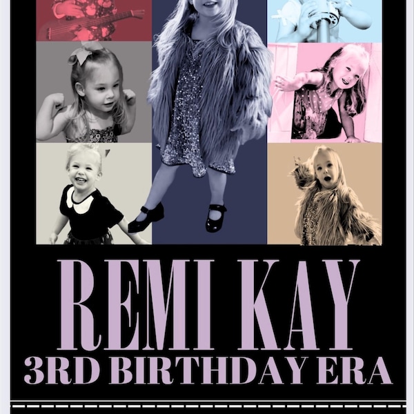 Updated Custom Eras Yourself Poster | Birthday Era Party Welcome Sign ...