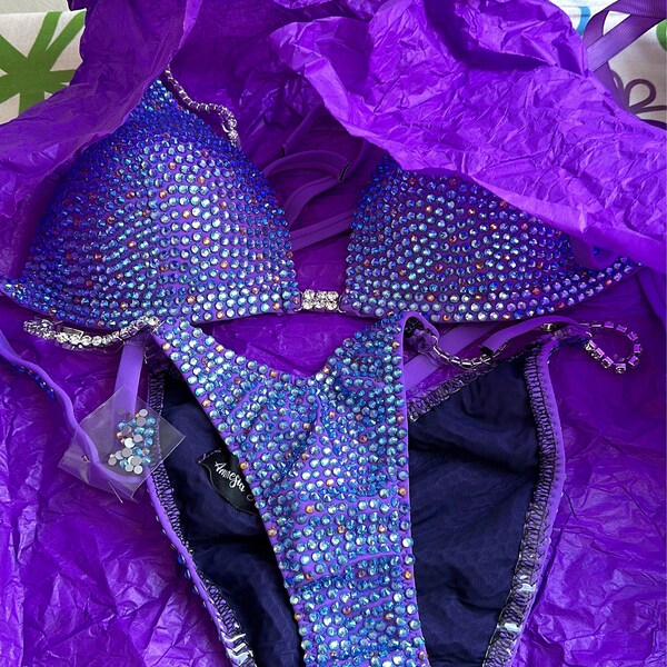 Competition Set - Rhinestone Fitness - NPC - IFBB - WBFF - Figure ...