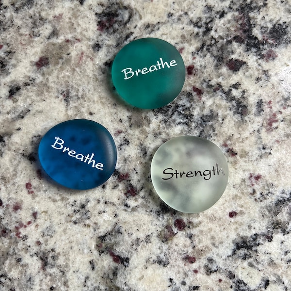 Sea Stones Imprinted Glass Word Stones - Replica Sea Glass - Etsy