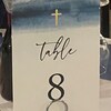 Table Number Template, Baptism Table Numbers, First Communion, Light ...