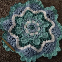 Crochet Blanket Pattern Pdf File BLOOMING HOPE Blanket Pattern Photo Tutorial Girl Vintage Vibe ...