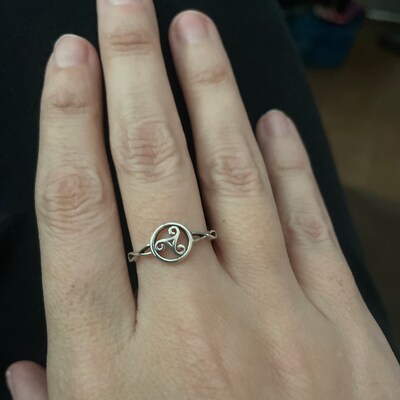 Irish Serch Bythol Ring Sterling Silver Celtic Triquetra Knot Ring ...