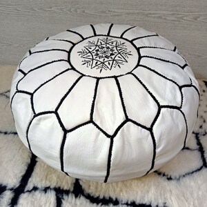 Small Moroccan Pouf Brown Open Color Home Decoration Ottoman Poufs Pouf ...