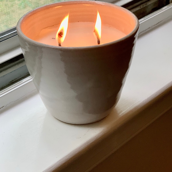 Stemless Ceramic Wine Glass, Wheel Thrown Dented Pottery Cup, Handless ...
